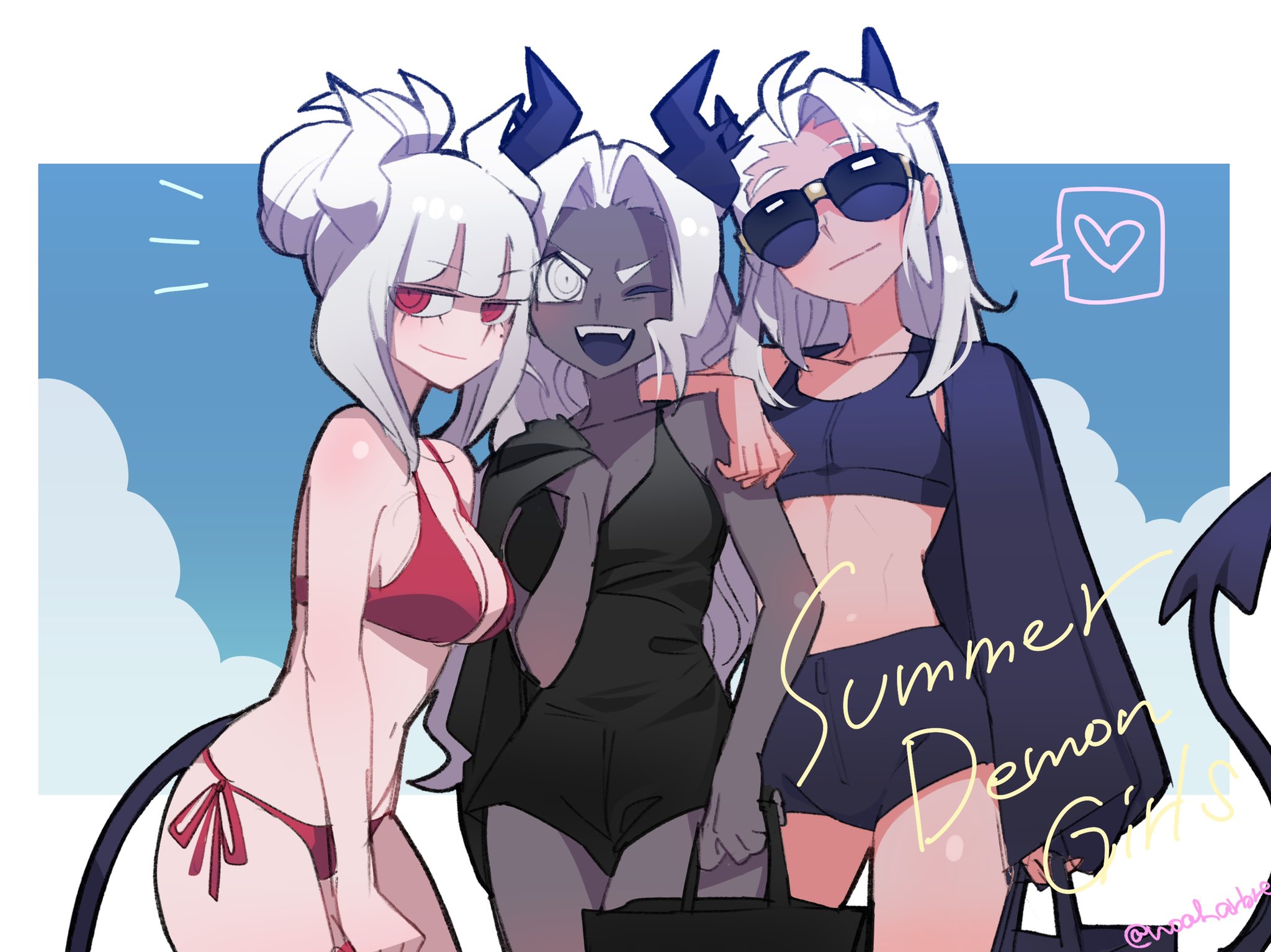 noah/のあ🔞原稿 on Twitter: "Happy summer greetings🏖 #Helltaker https://t.co/Hkp1FsNLq7" / Twitter