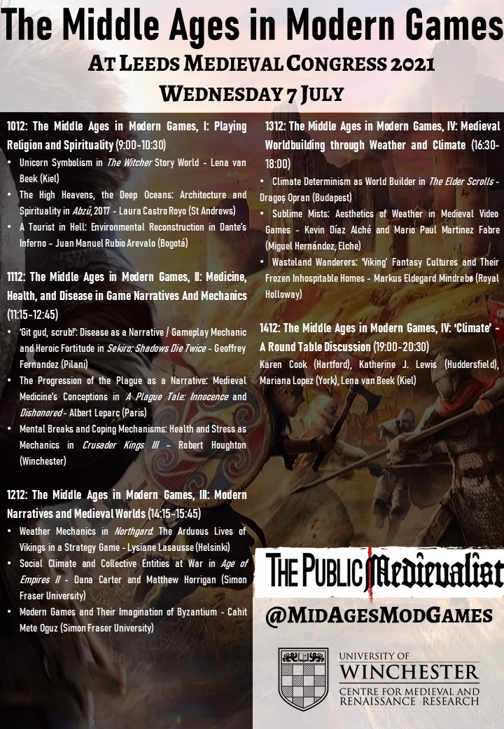 The Middle Ages in Modern Games on Twitter: "If you're at @IMC_Leeds ...