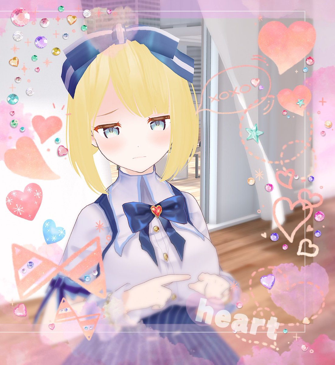 「おはりす(∩ˊᵕˋ∩)・*˻˳˯ₑ♡⃝︎⋆︎ 今日の配信💠22:00-♔⑅ 」|絵夢アリス - Emu Aliceのイラスト
