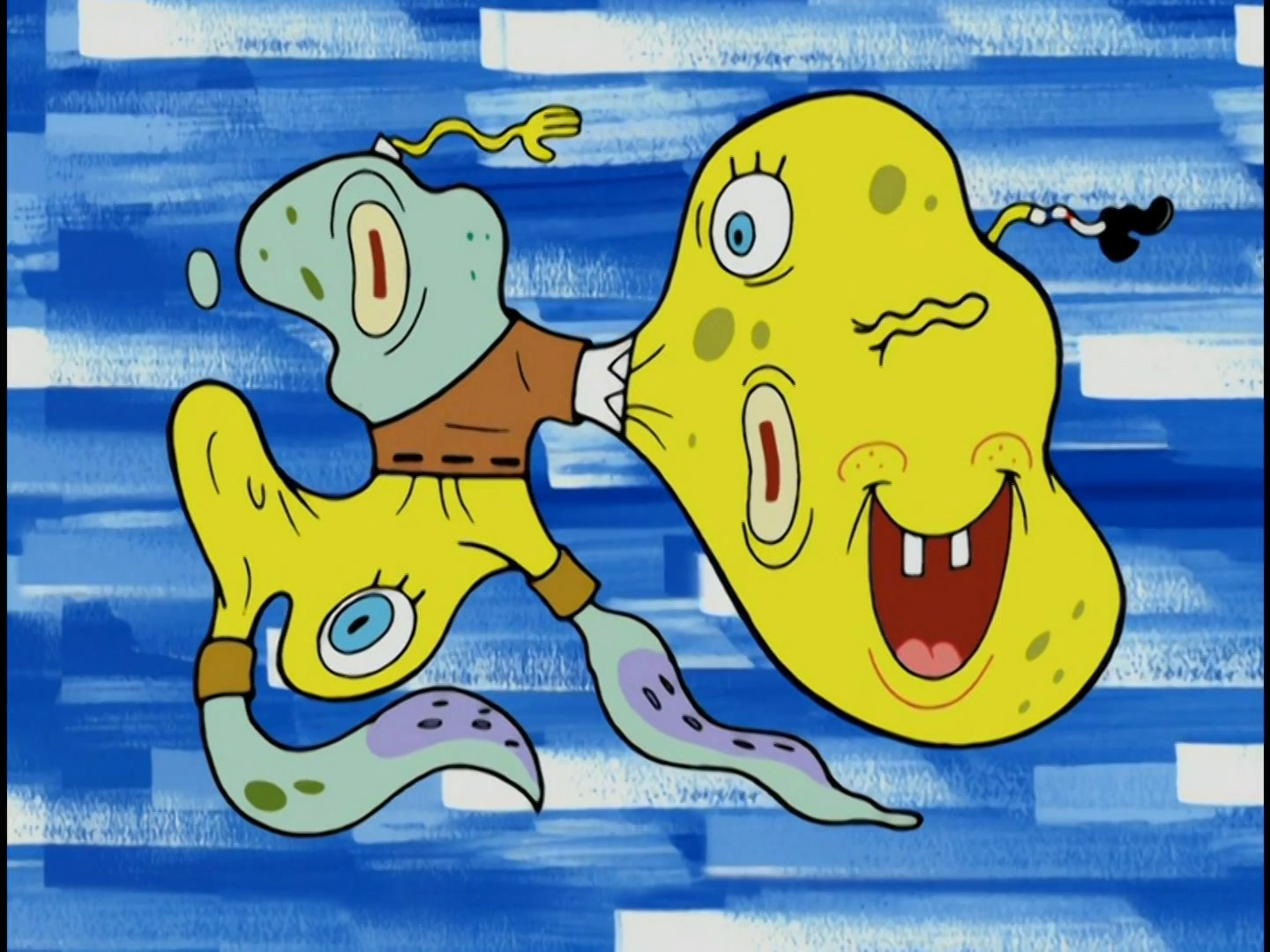 Spongebob And Squidward Conjoined