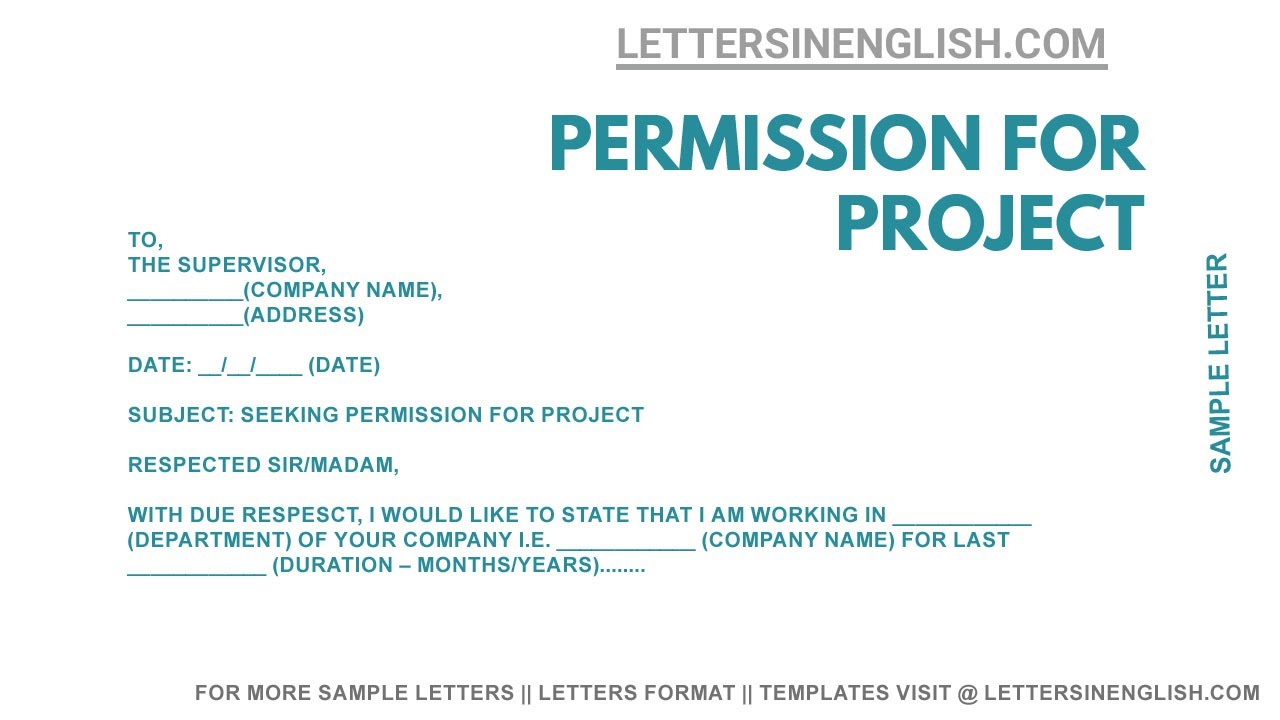 Permission Letter Format