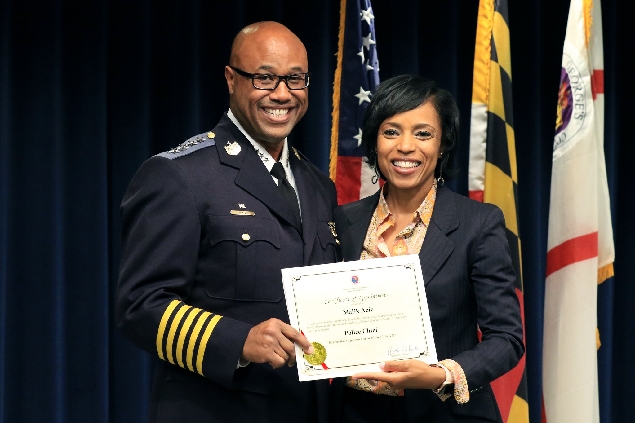 PGPDNEWS on Twitter: "Acting Chief Malik Aziz confirmed as Chief of Police: https://t.co ...