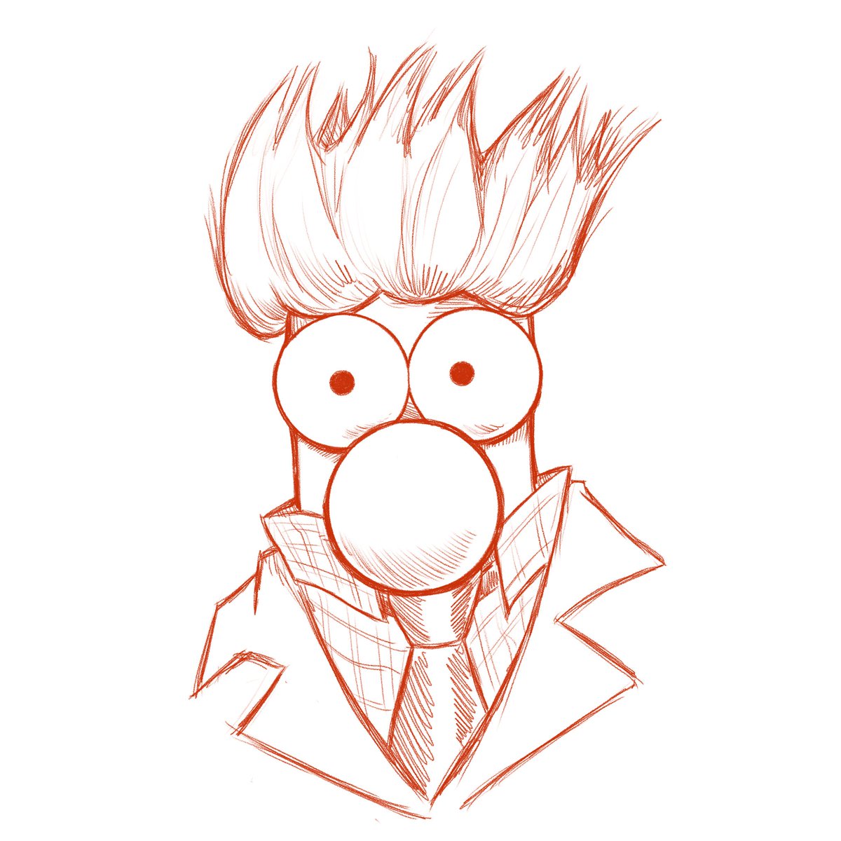 Beaker Muppet Drawing Beaker | My Muppets Show Wiki | Fandom