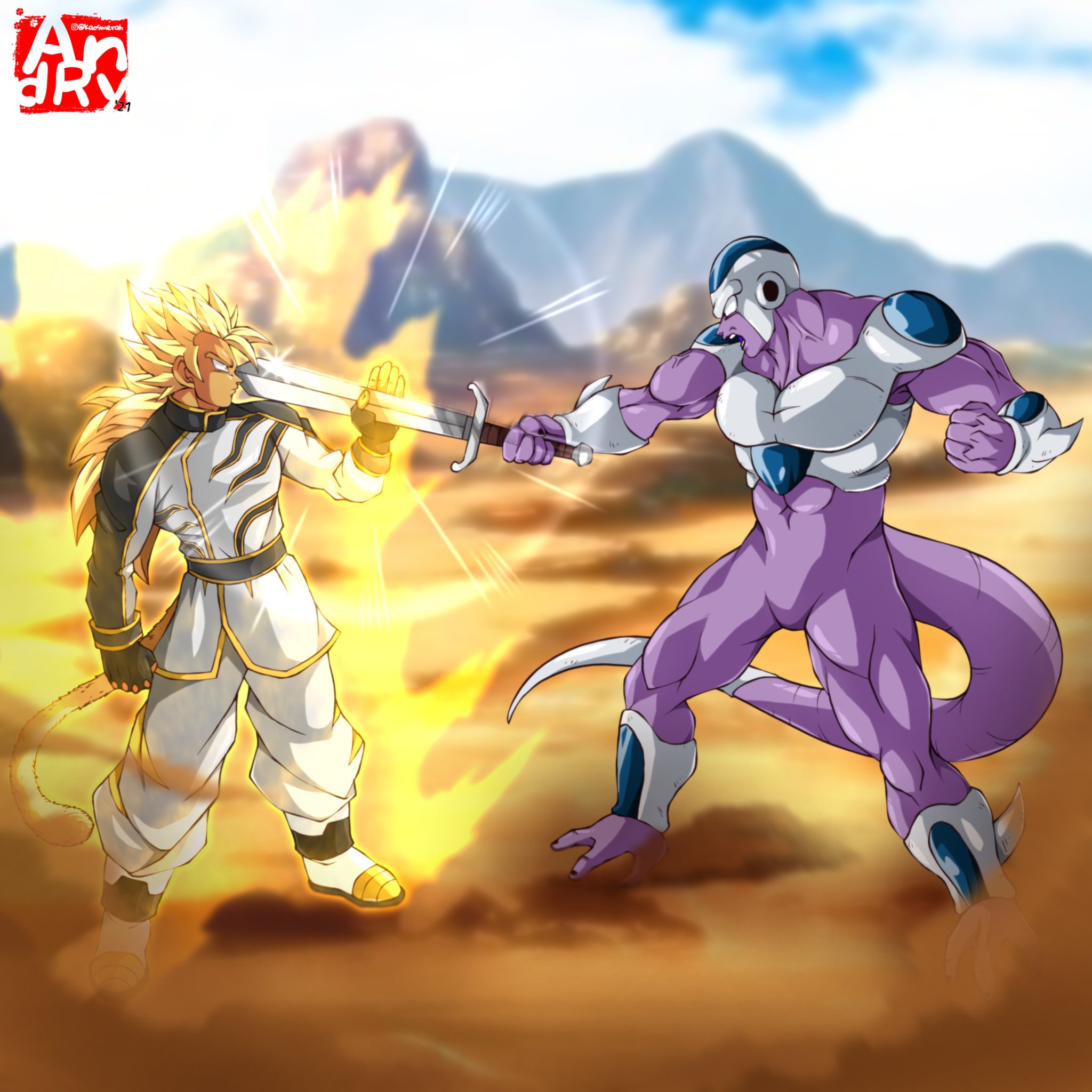 Dragon Ball Z King Cold Vs Goku