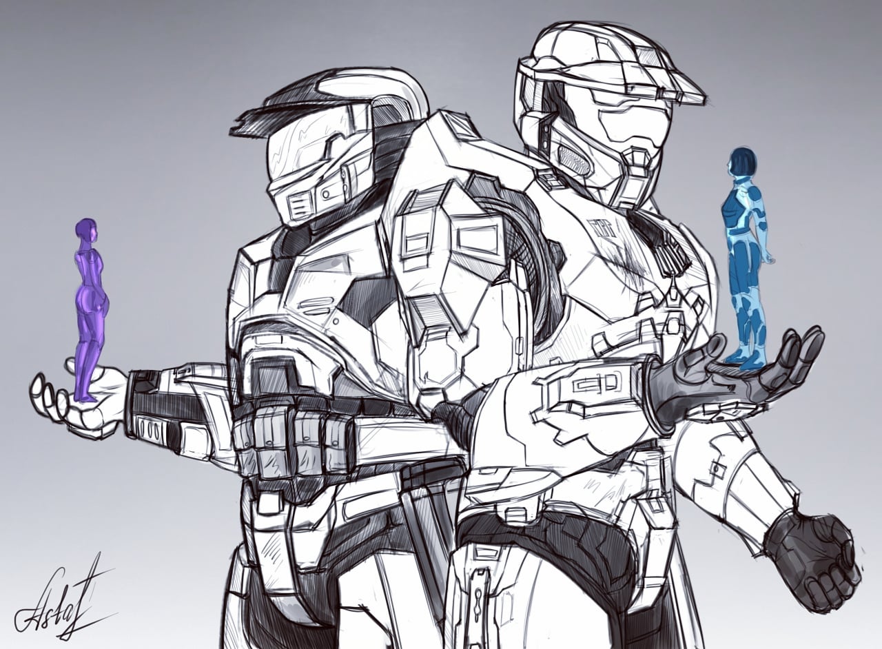Halo Reach Noble 6 Drawing