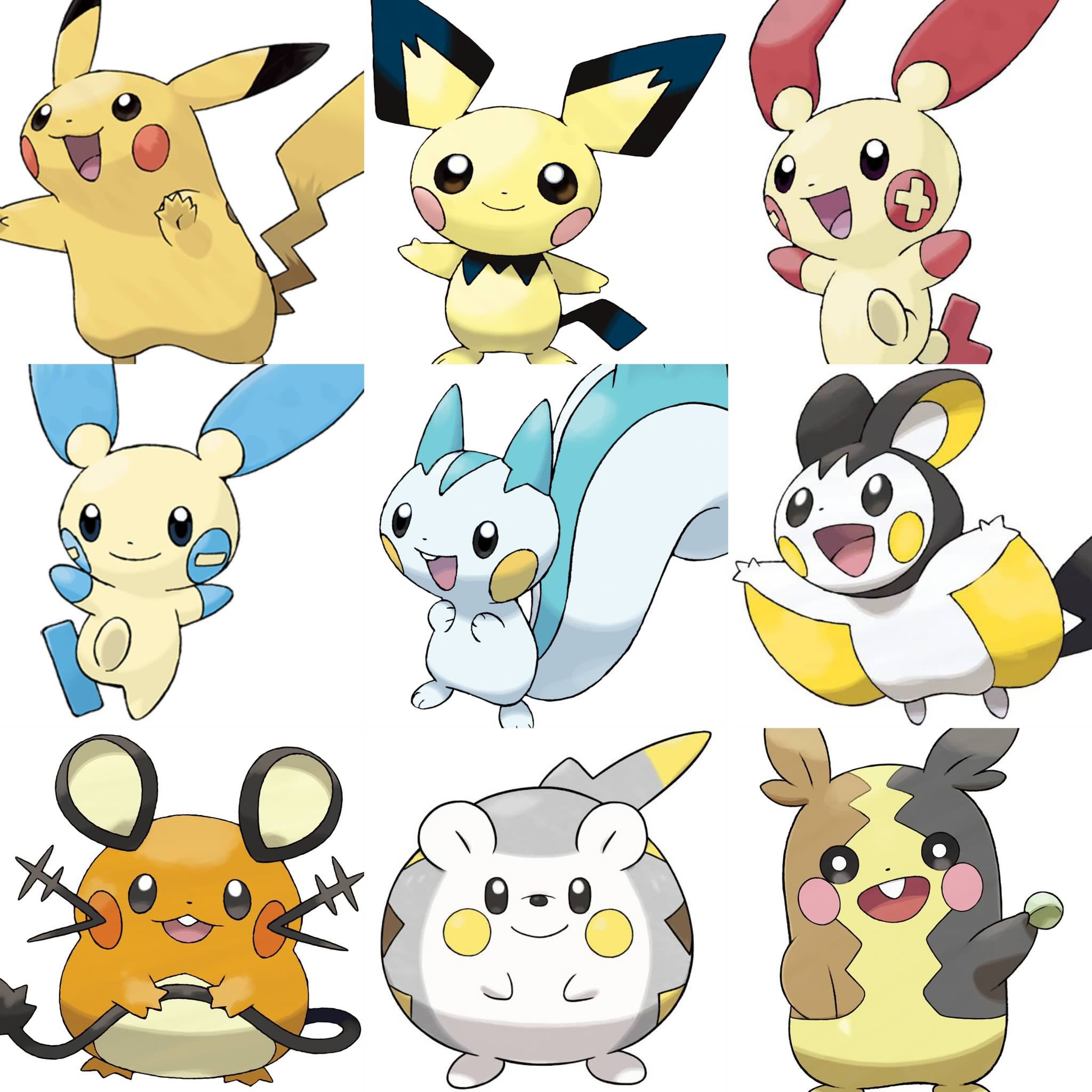 Pokemon Pikachu And Pachirisu