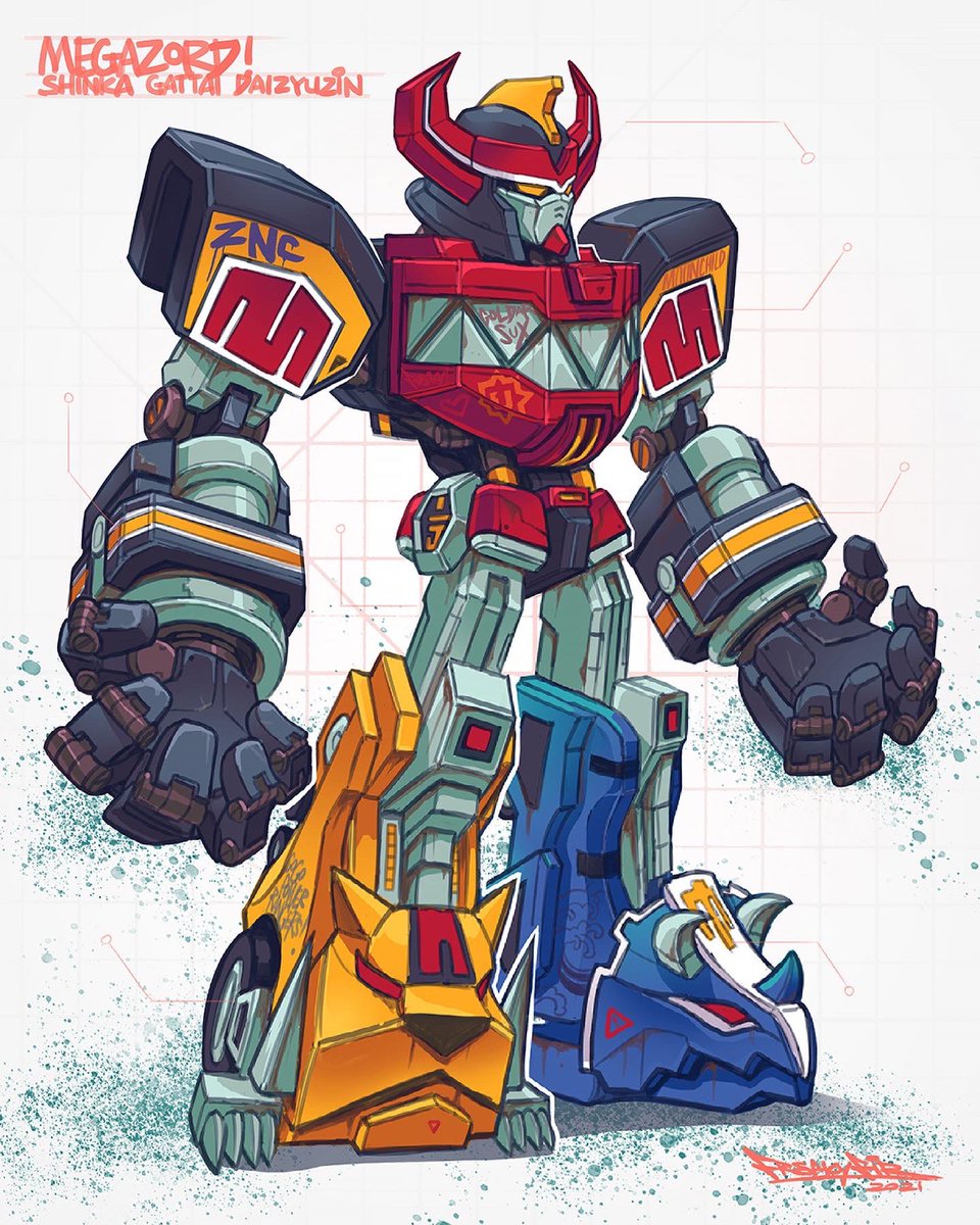 Power Rangers Megazord Drawing