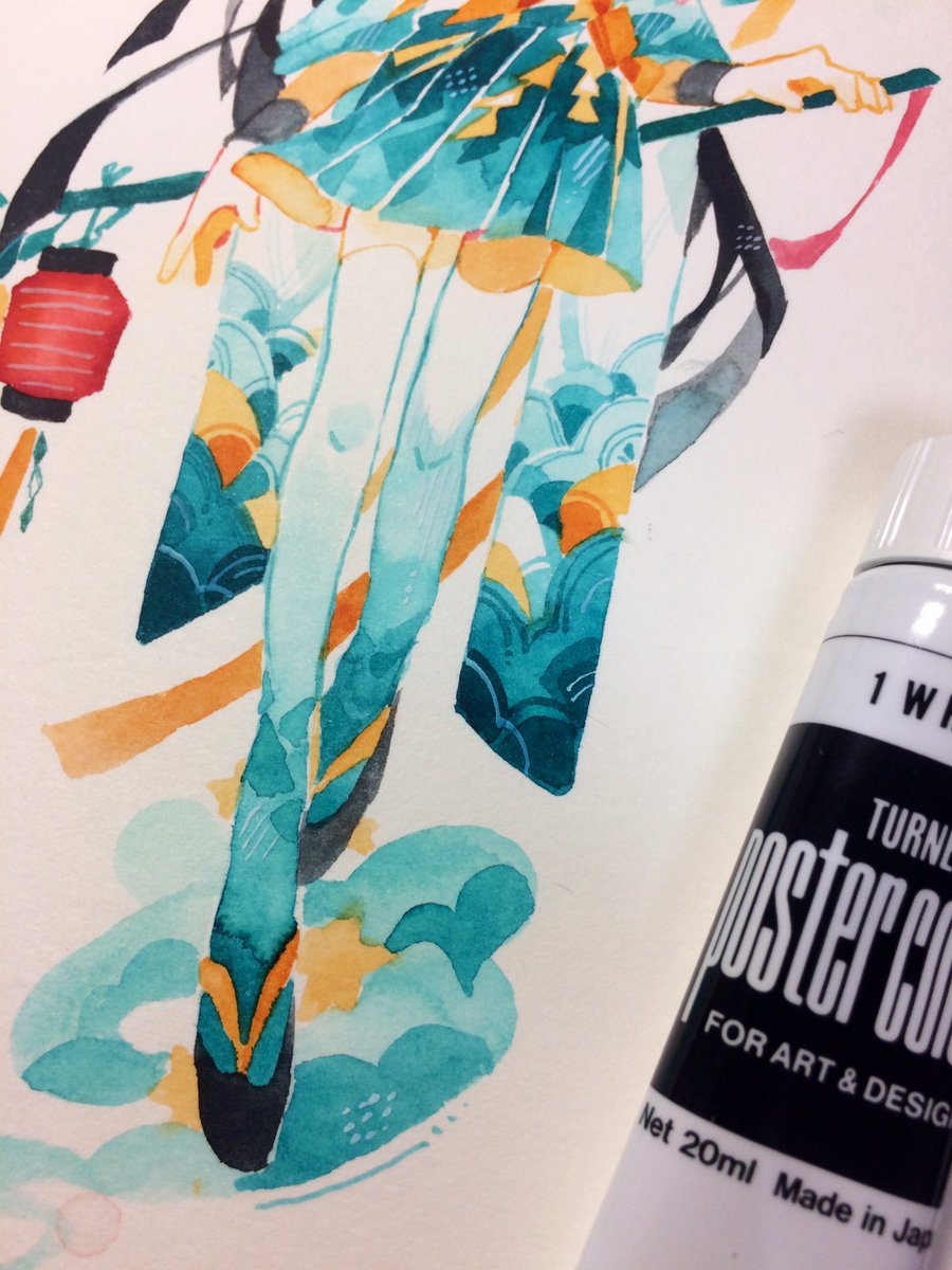 「七夕祭 インク絵 」|隠れみののイラスト