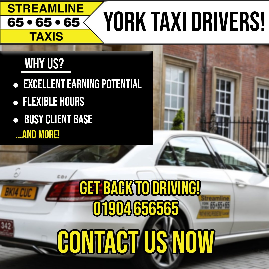 Recruitment - Streamline Taxis York - Taxis & Private Hire - Free Quotes