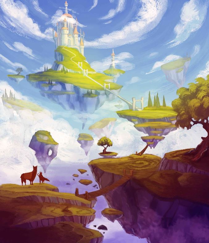 Fantasy Art Floating City