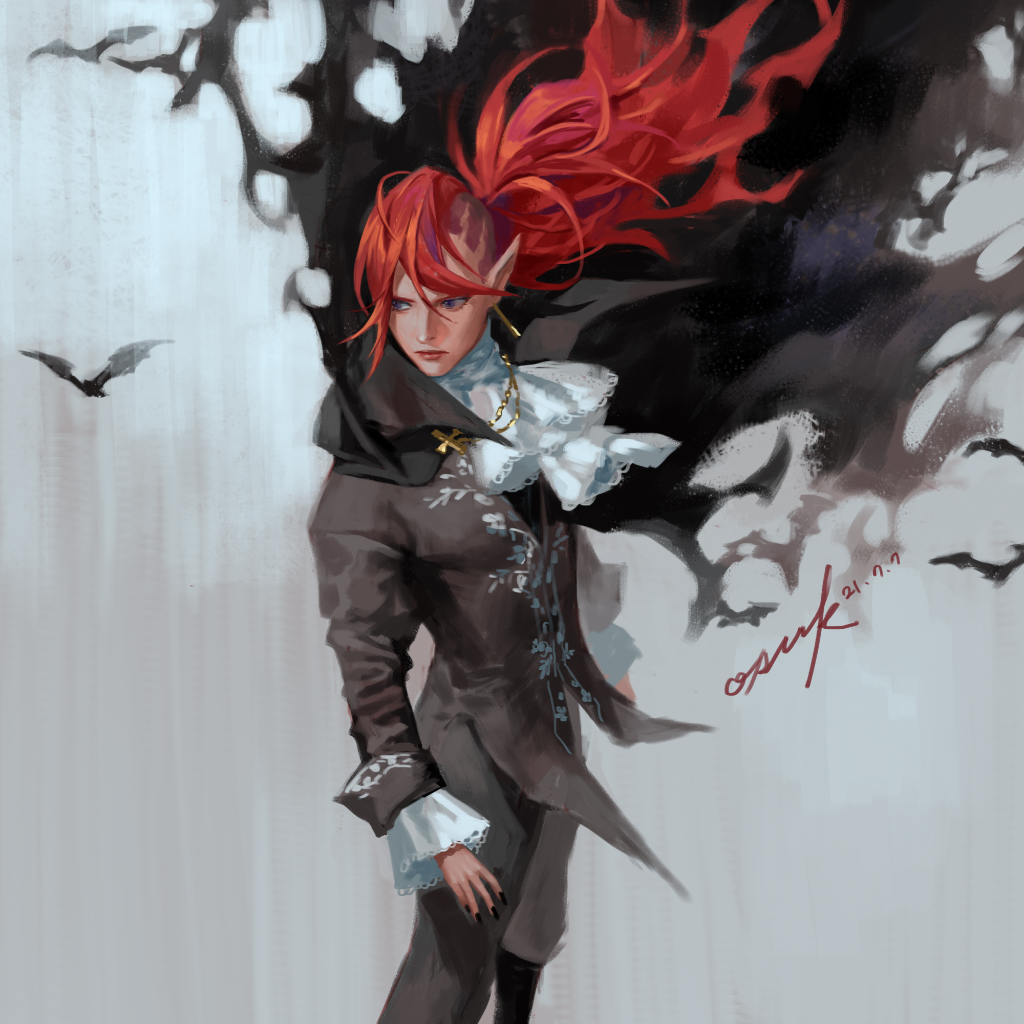 오숙이 OSUK2 on Twitter: "오늘은 뱀파이어맛 쿠키를 그렸습니닷~방송봐주셔서 감사합니닷~!^^…