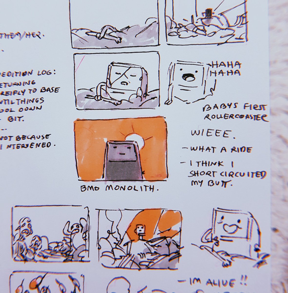 baby thumbnails for the BMO pitchboard