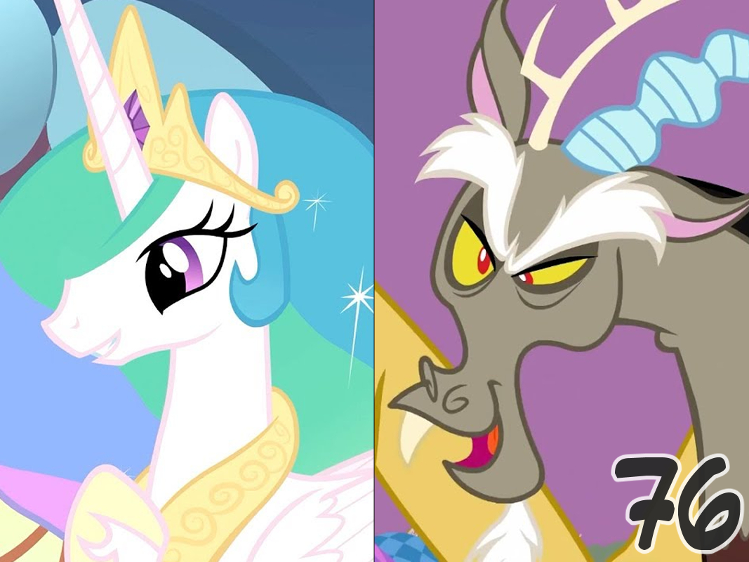 My Little Pony Friendship Is Magic Princess Celestia And Discord