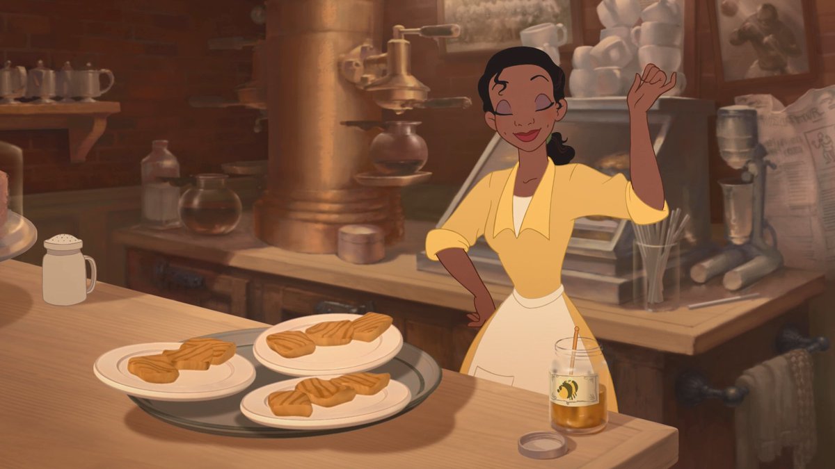 monkeyman on Twitter: "Three edits this week: Tiana's serving honey and milk, a lot of milk ...