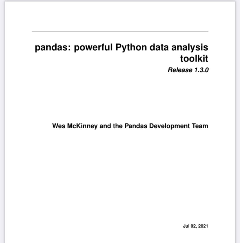 Kirk Borne on Twitter: "[FREE 3500-page PDF book. Expanded & updated July 2021] #Pandas — # ...
