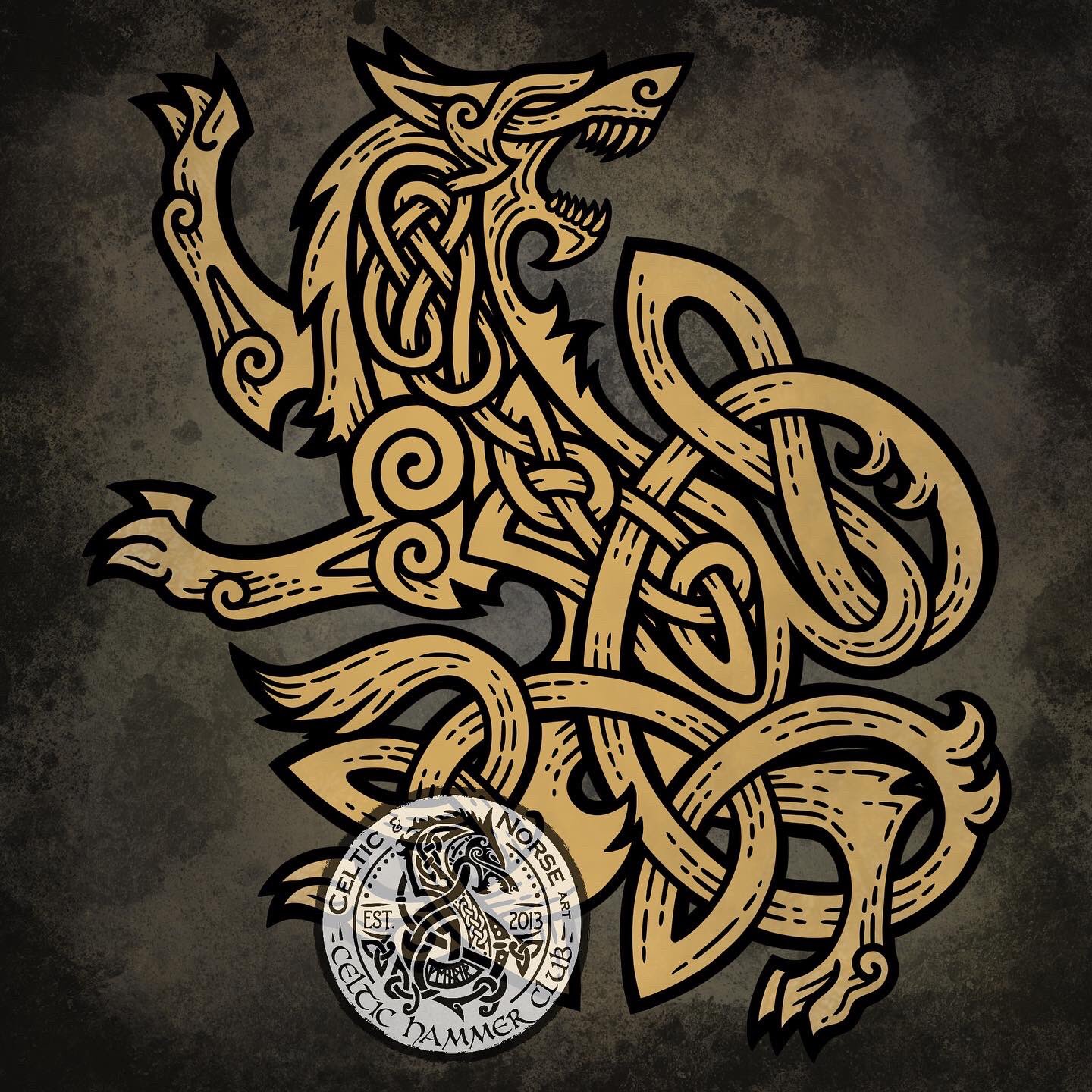 Celtic Wolf Symbol