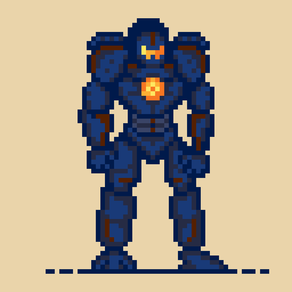 Gipsy Danger Logo Pixel