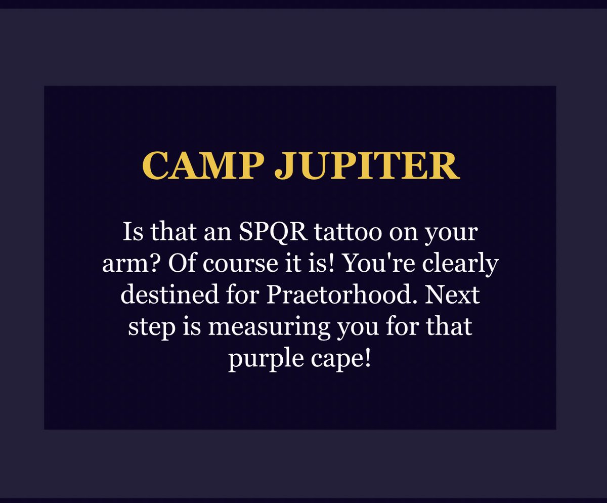 Camp Jupiter Tattoo