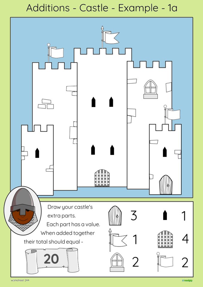Parts Of A Castle Worksheet