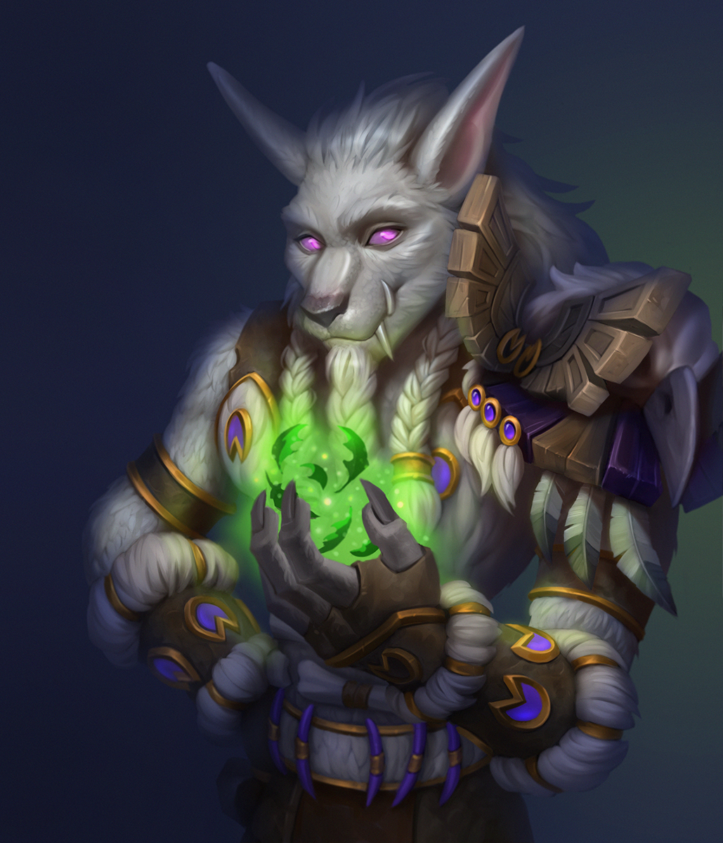 Wow Worgen Druid Art