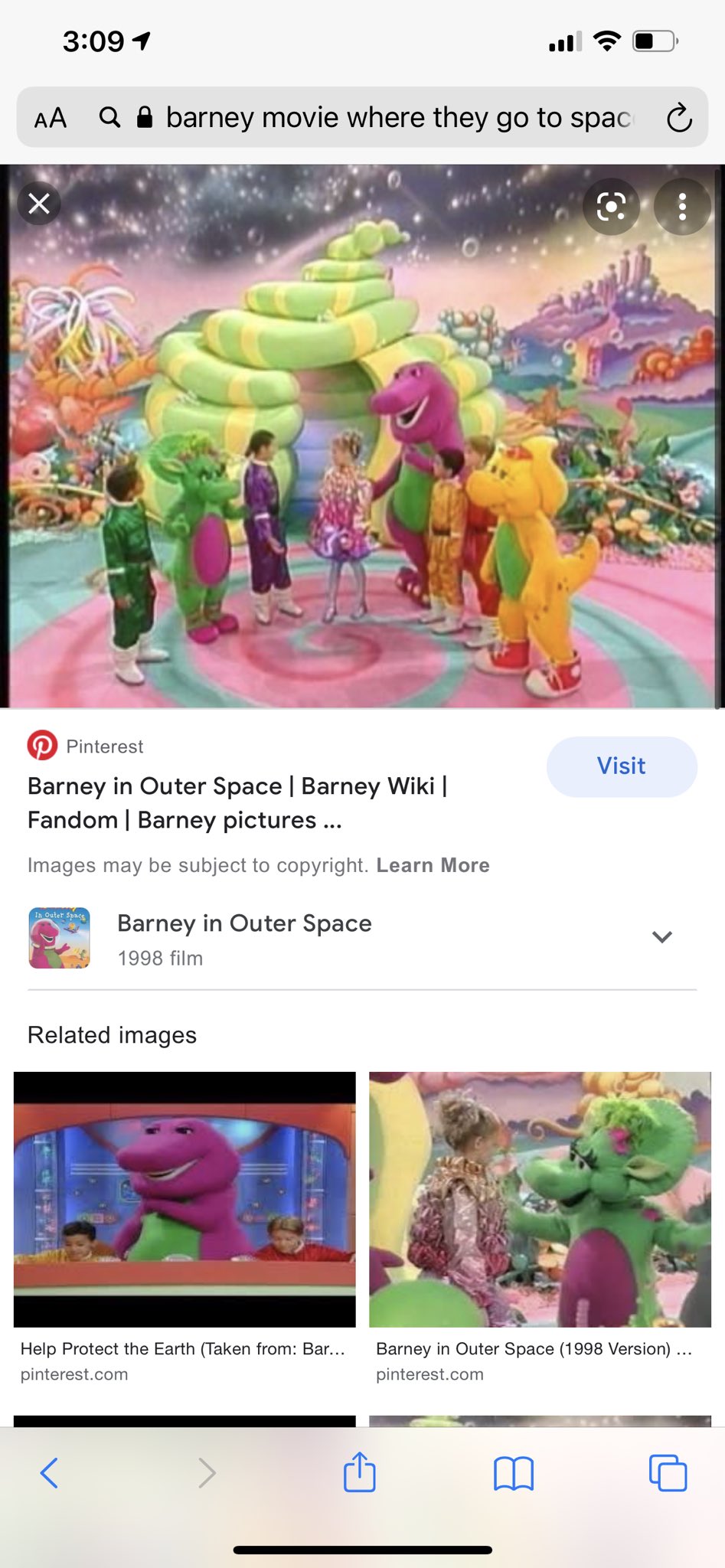 Barney In Outer Space