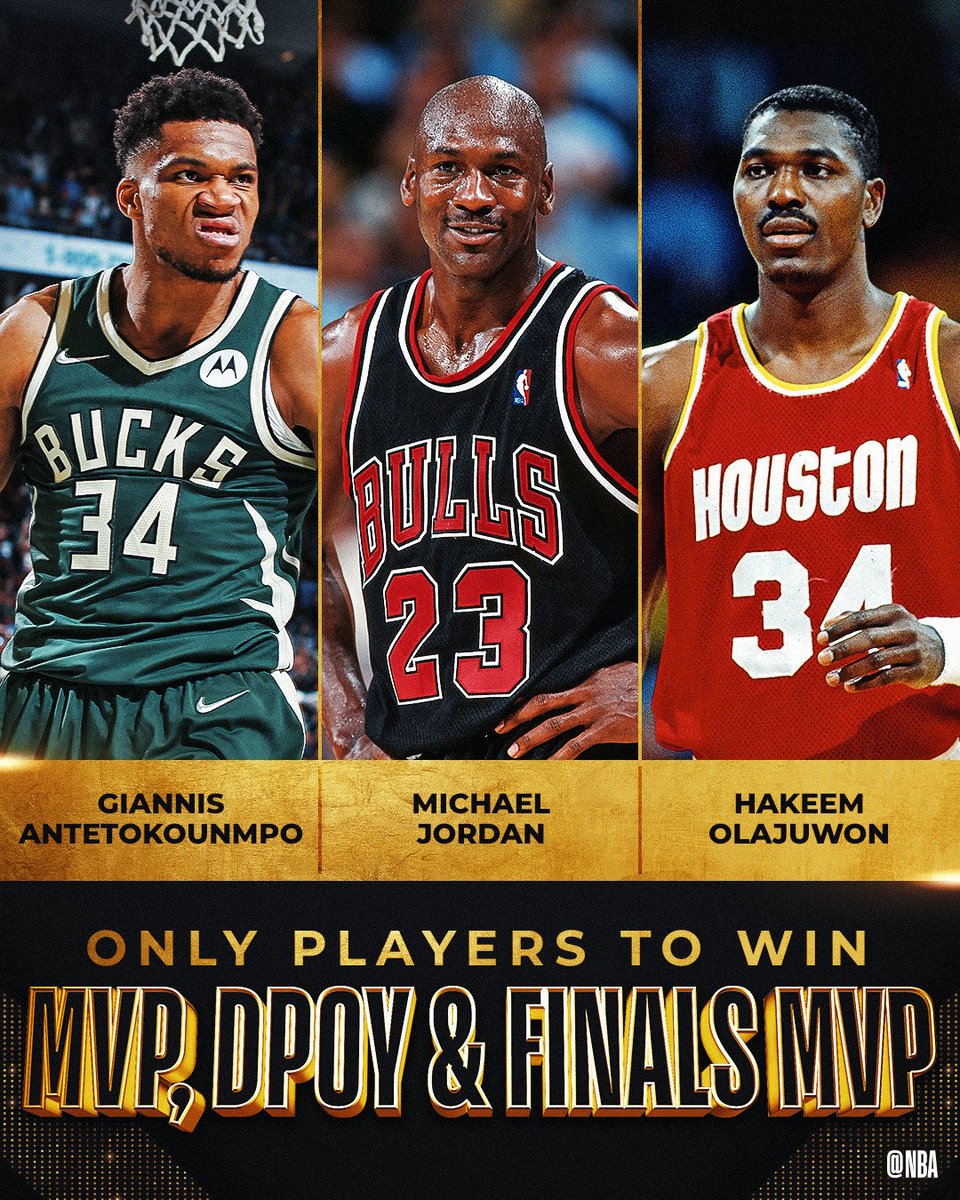 [情報] Giannis是第三位同時擁有MVP、DPOY、FMVP的球員 - NBA板 - Disp BBS