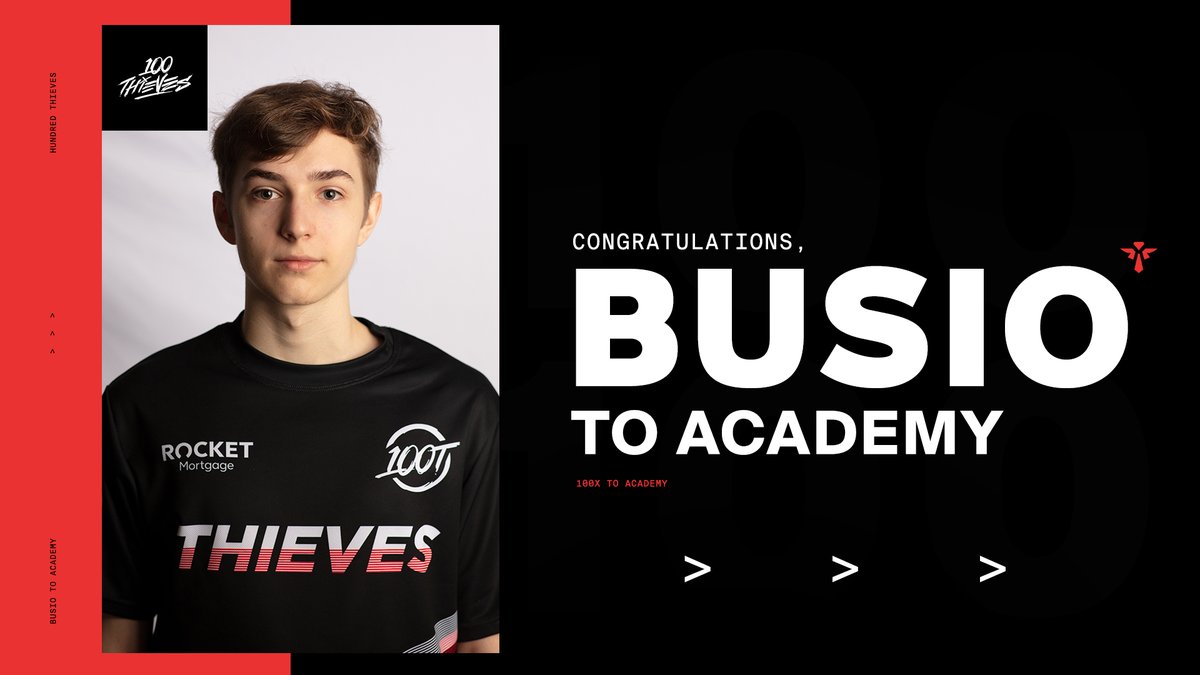 Busio moving up to Academy from 100X : r/100thieves
