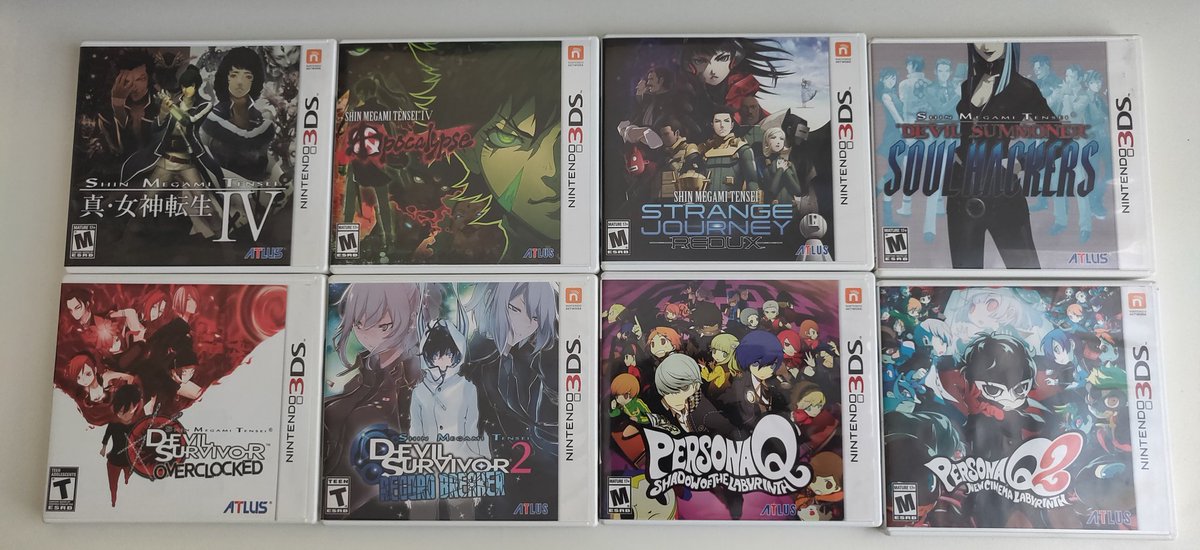 Finally got all the 3DS SMT games. Very happy. : r/Megaten