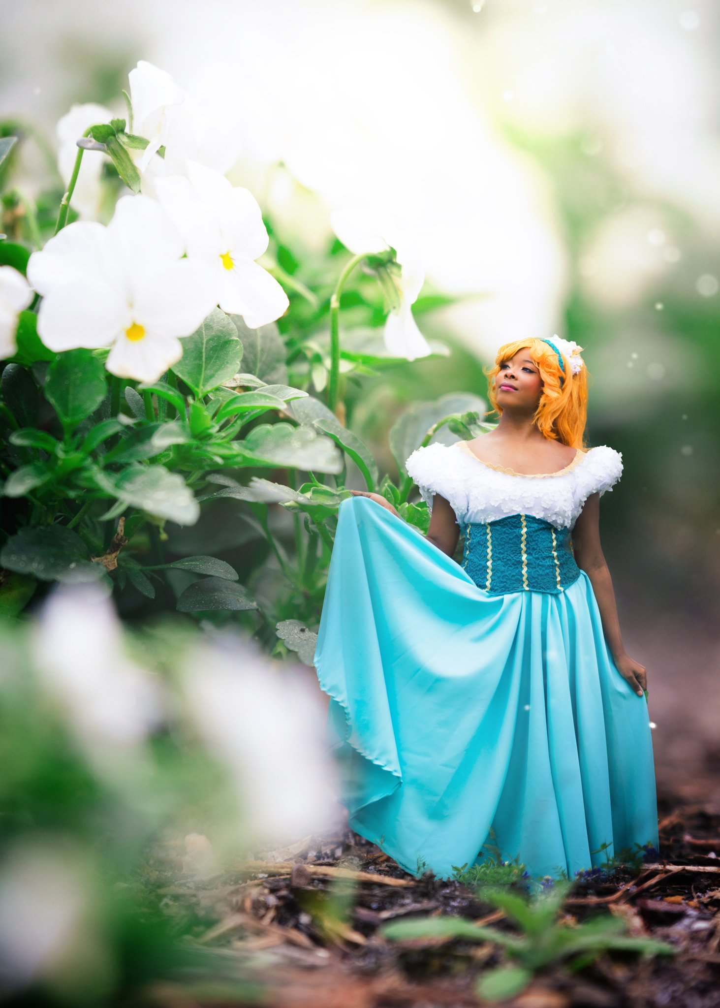 Thumbelina Blue Dress