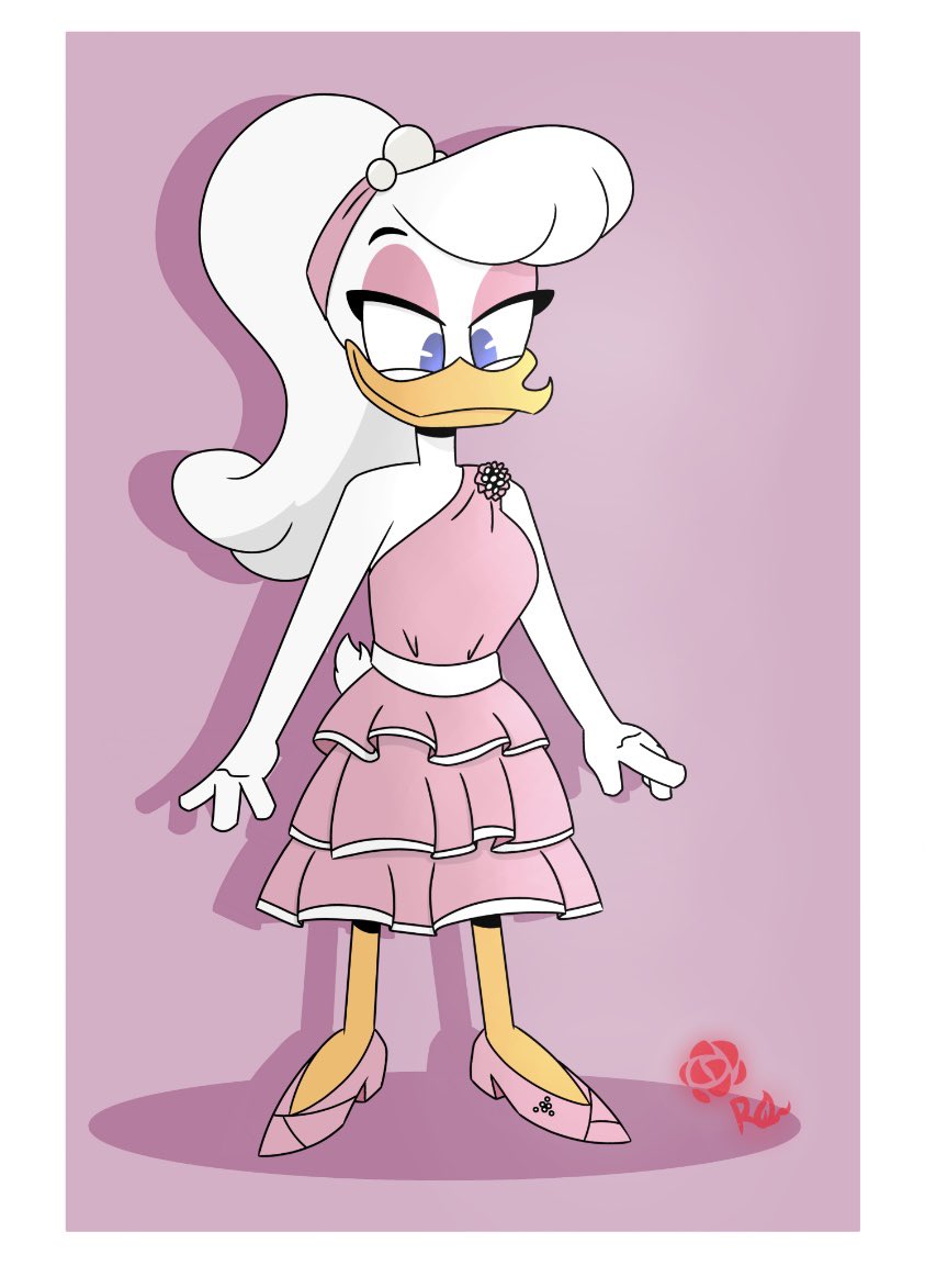 Donald Duck And Daisy Duck In Love Drawing