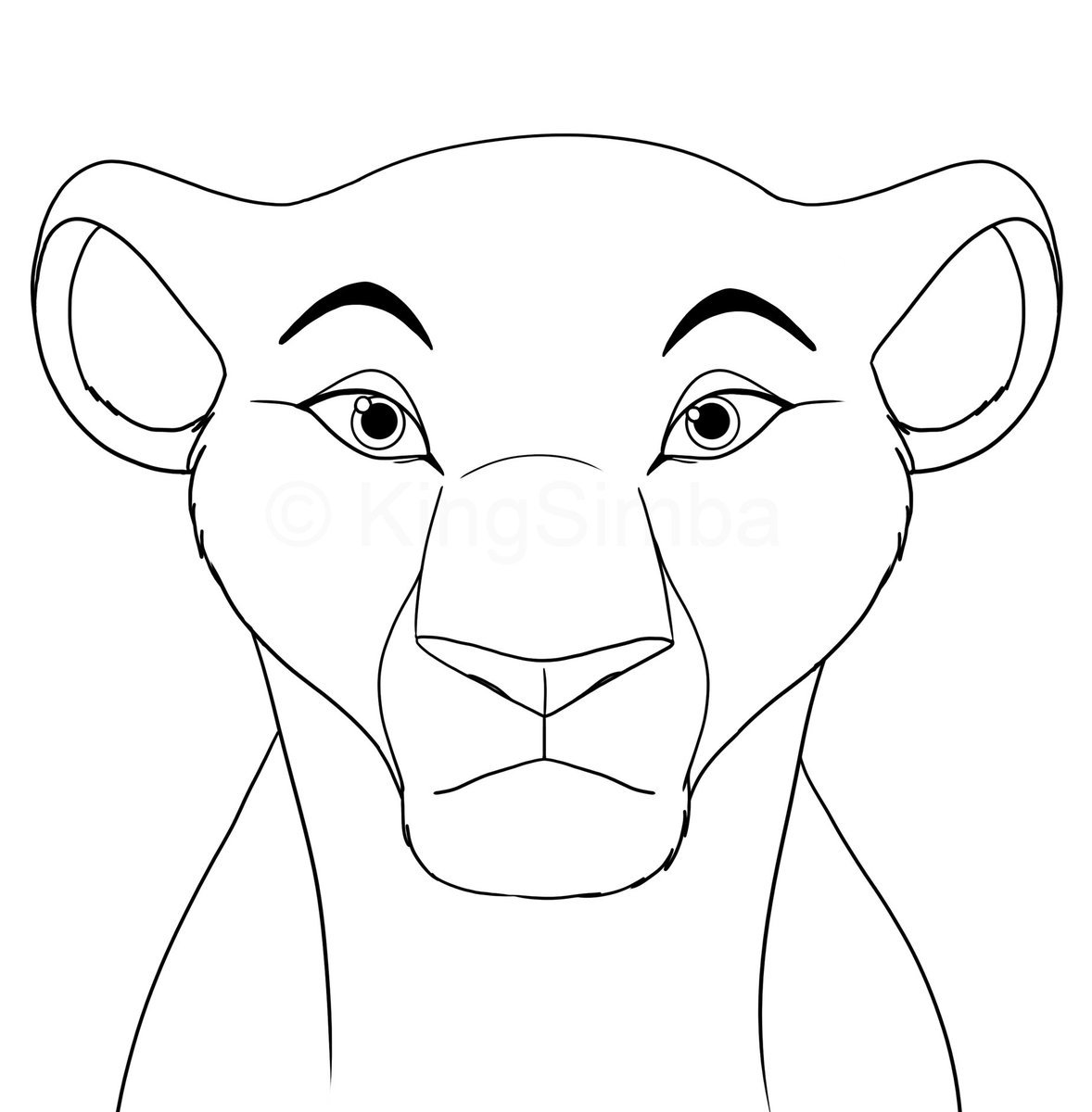 Simba And Sarabi Drawing