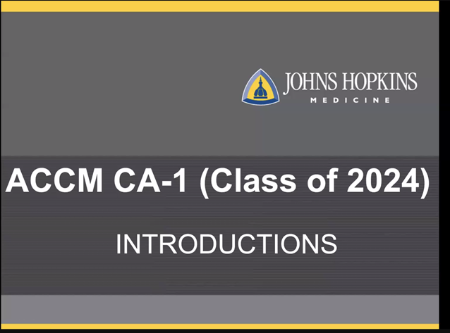 Johns Hopkins Anesthesiology & Critical Care Medicine