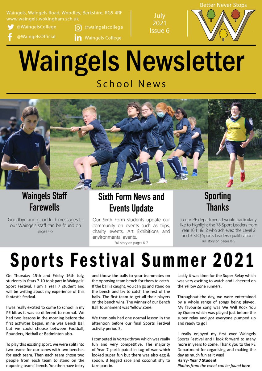 Open Experience - Waingels College