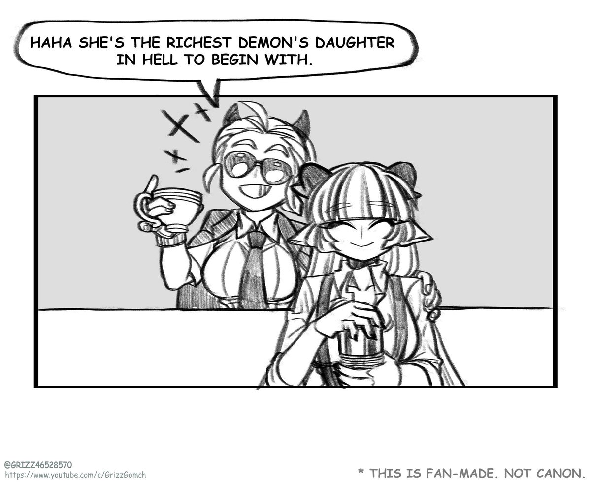 #Helltaker FAN COMIC] BAPHOMET 7 KOR- https://t.co/yYkOK」Grizzの漫画