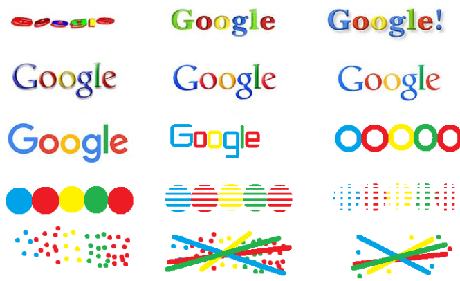 Google Logo Evolution Memes The Evolution Of Google Search 1997–2017