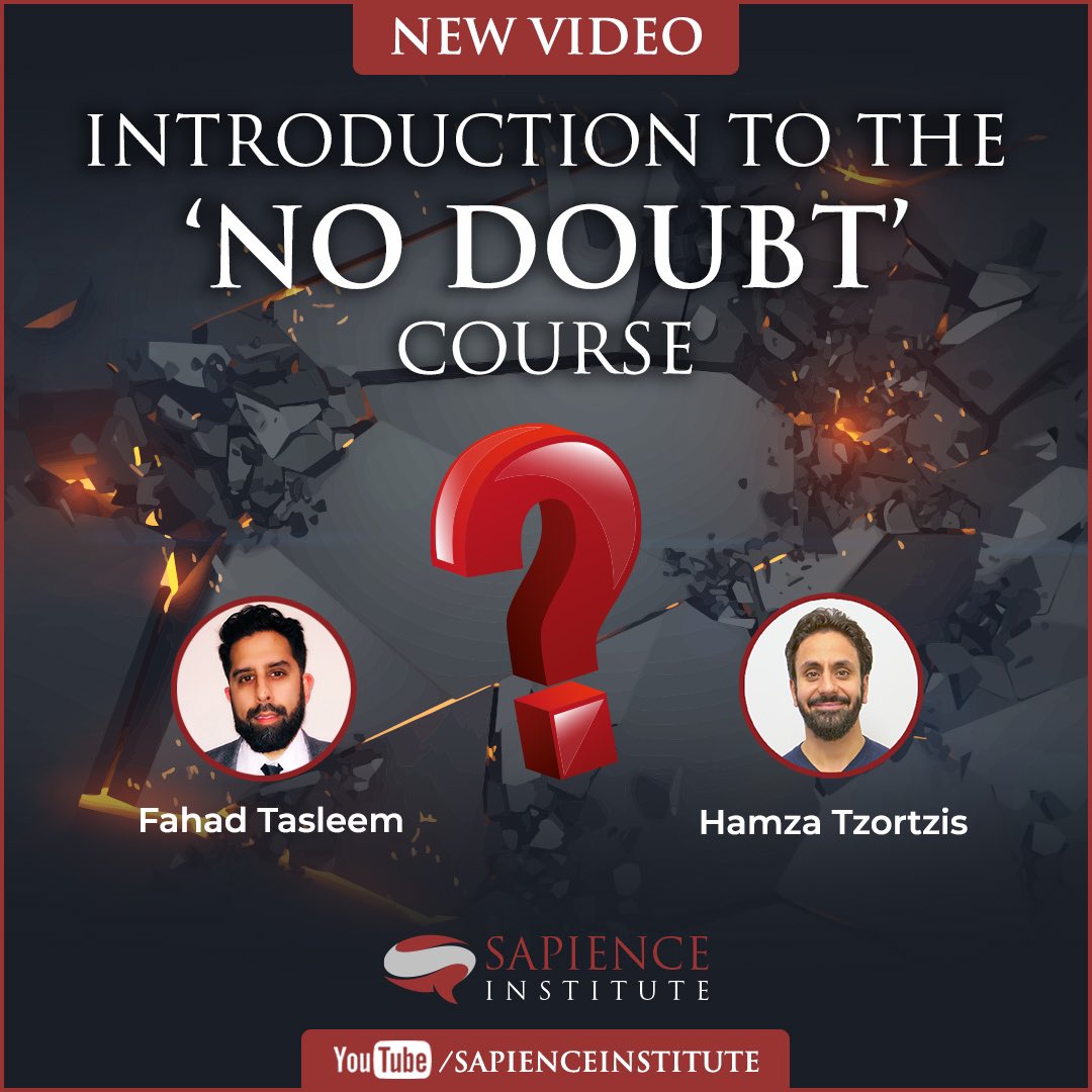 Hamza A. Tzortzis on Twitter: "🚨 New video! 🎥 No Doubt: Introducing 10 Strategies to Deal with ...