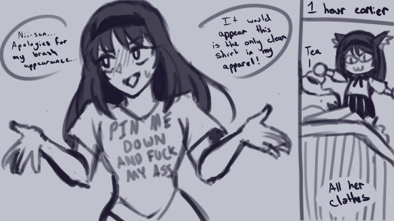 「A cursed comic inspired by @Minkyew's not-so-subtle dumbass 」BuskHuskerの漫画