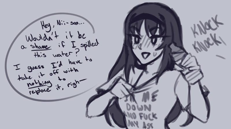 「A cursed comic inspired by @Minkyew's not-so-subtle dumbass 」BuskHuskerの漫画