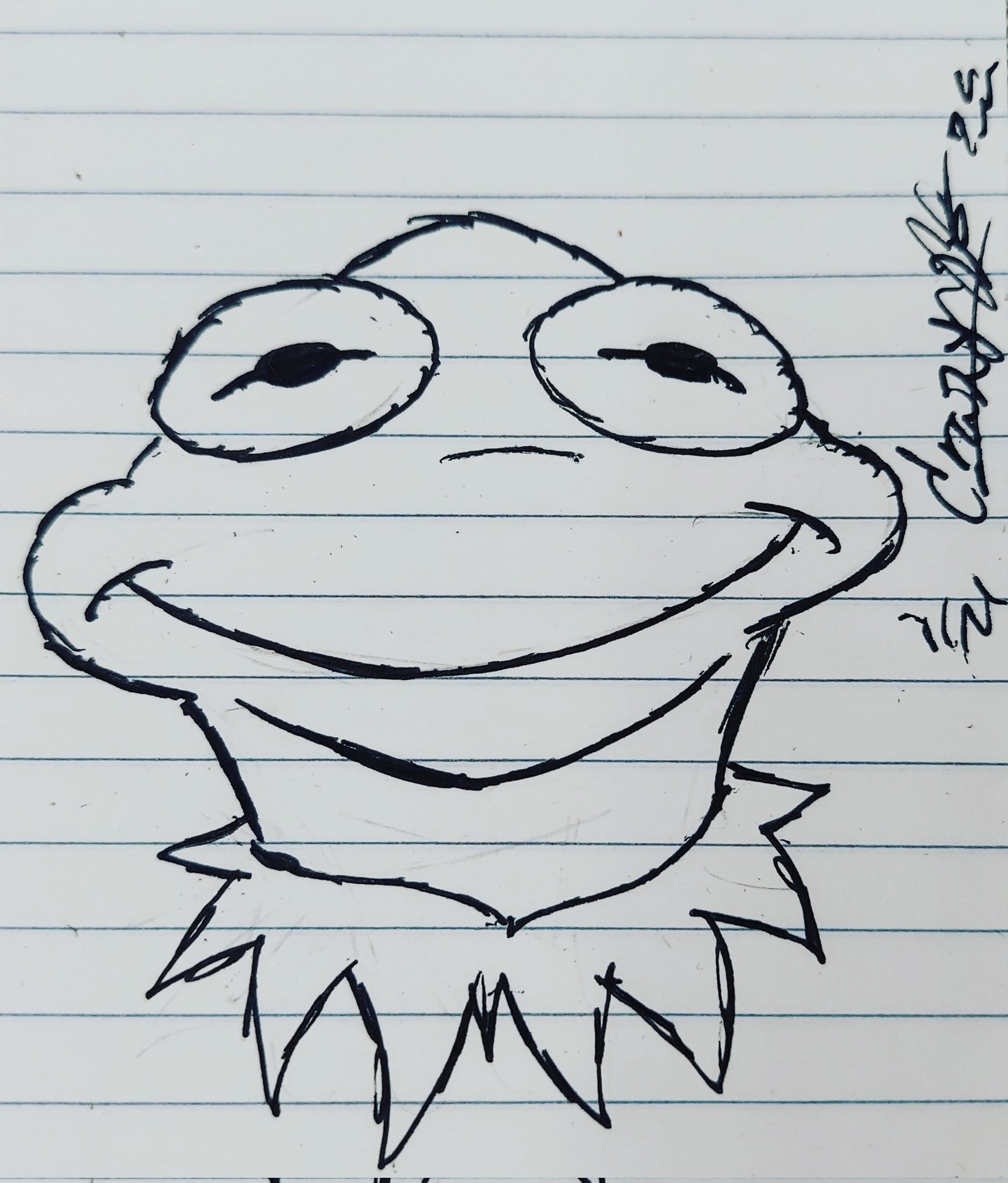 Kermit The Frog Face Drawing