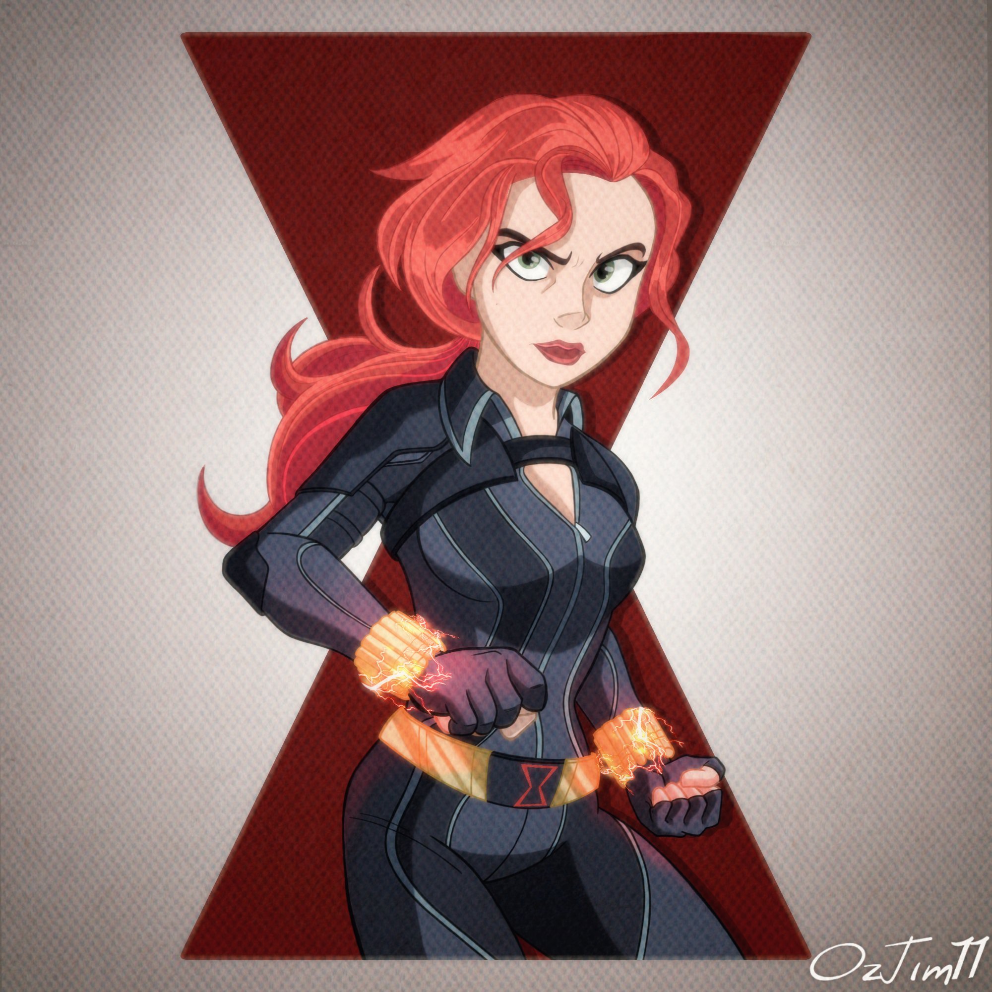 How To Draw Chibi Black Widow