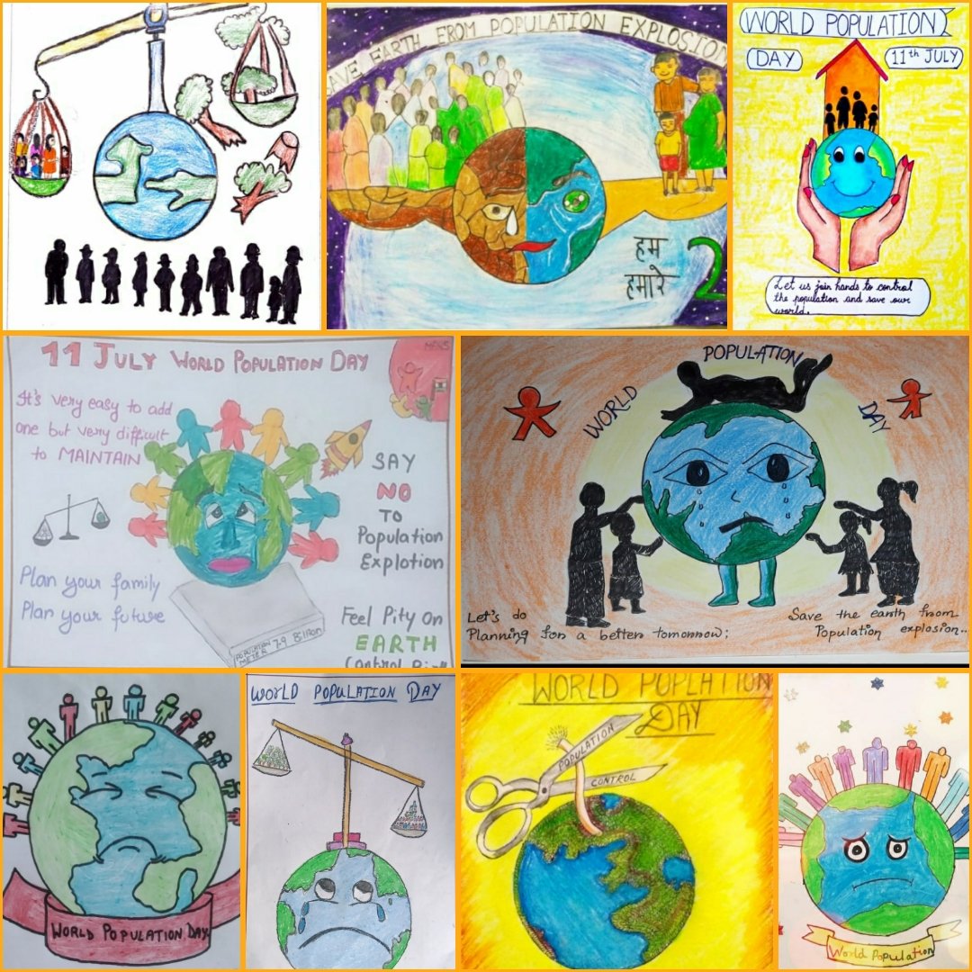 Poster Making About Overpopulation