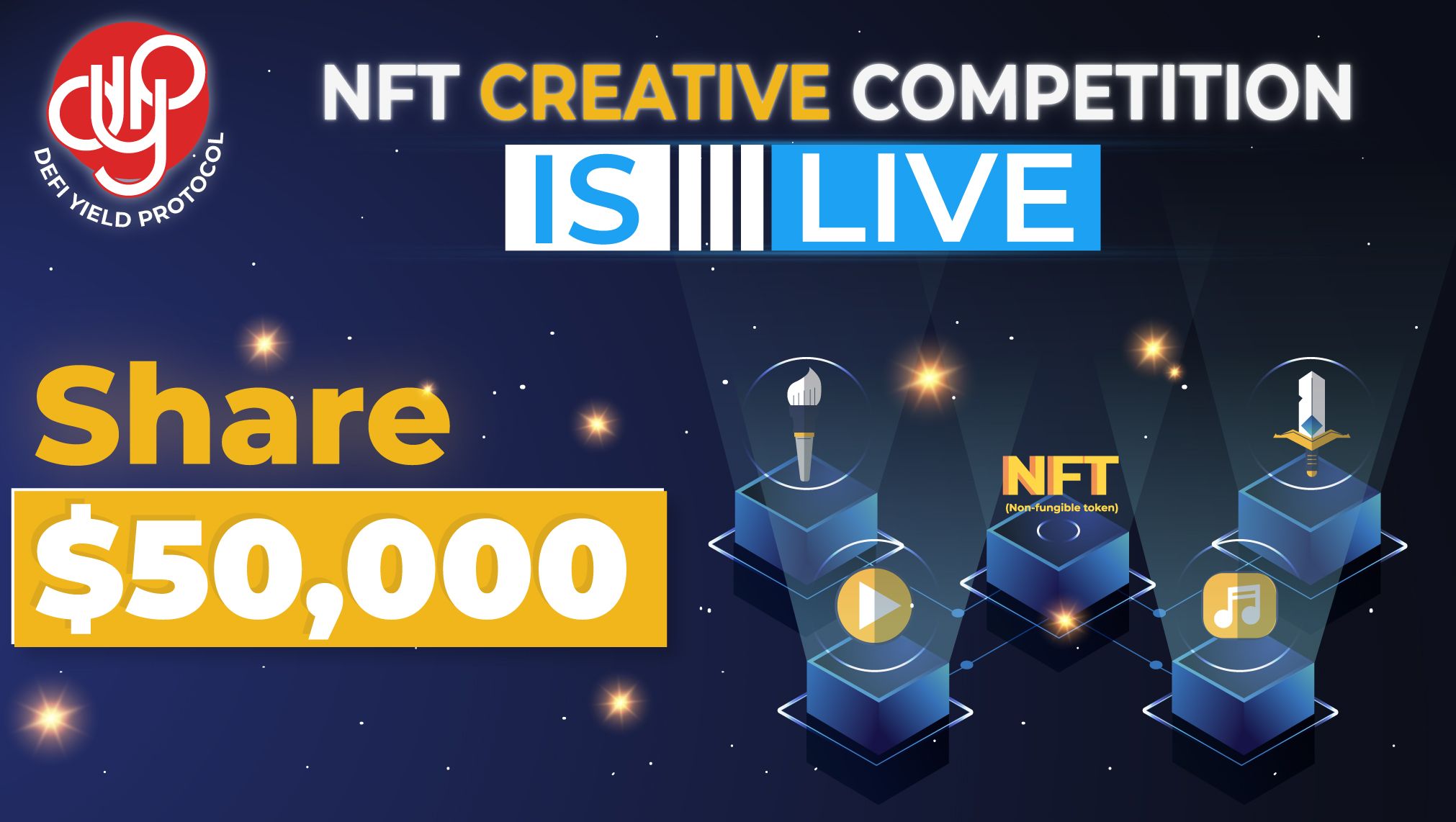 DeFi Yield Protocol on Twitter: "🔥 #DYP NFT Creative Competition is LIVE! 💰 Share a $50,000 ...