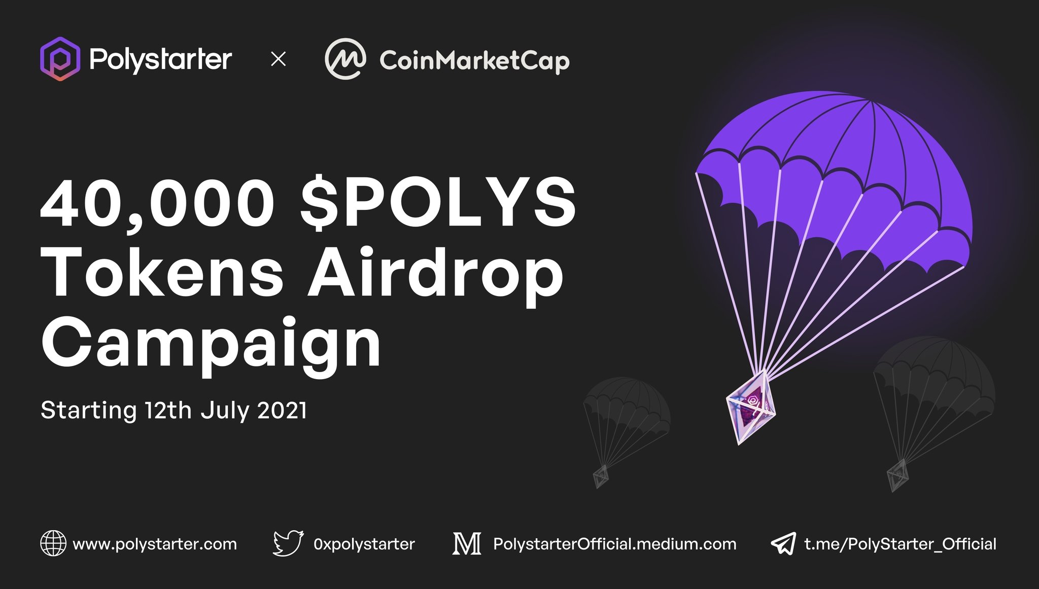 Polystarter on Twitter: "Unveiling Polystarter Community Airdrop Program on @CoinMarketCap from ...