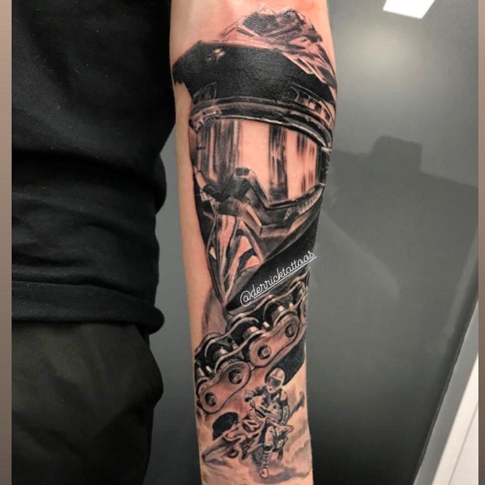 Dirt Bike Helmet Tattoos