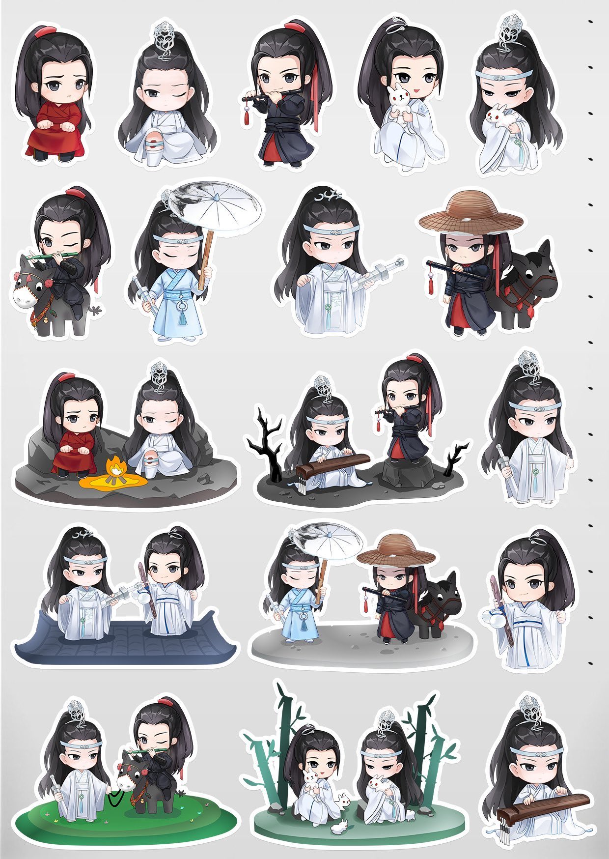 🪷 Bond 🪷 On Twitter ⚡️ Flash Giveaway~ Wu Style X Cql Wangxian Sticker Pack Cql Postcard And 