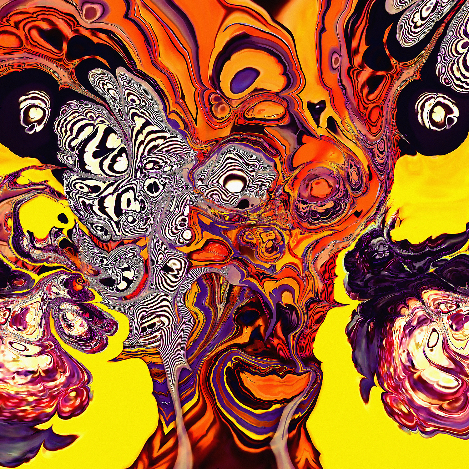 Psychedelic Jimi Hendrix Wallpaper