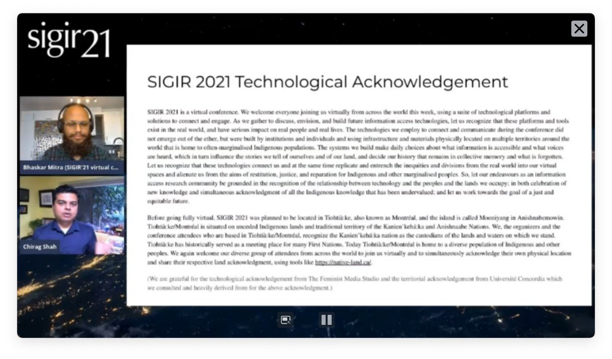 SIGIR 2022 on Twitter: "If you missed the live main stage, come and join the watch party! # ...