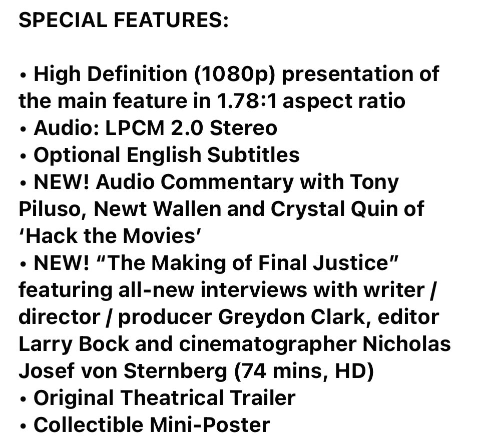 FINAL JUSTICE coming to Blu-ray : r/MST3K